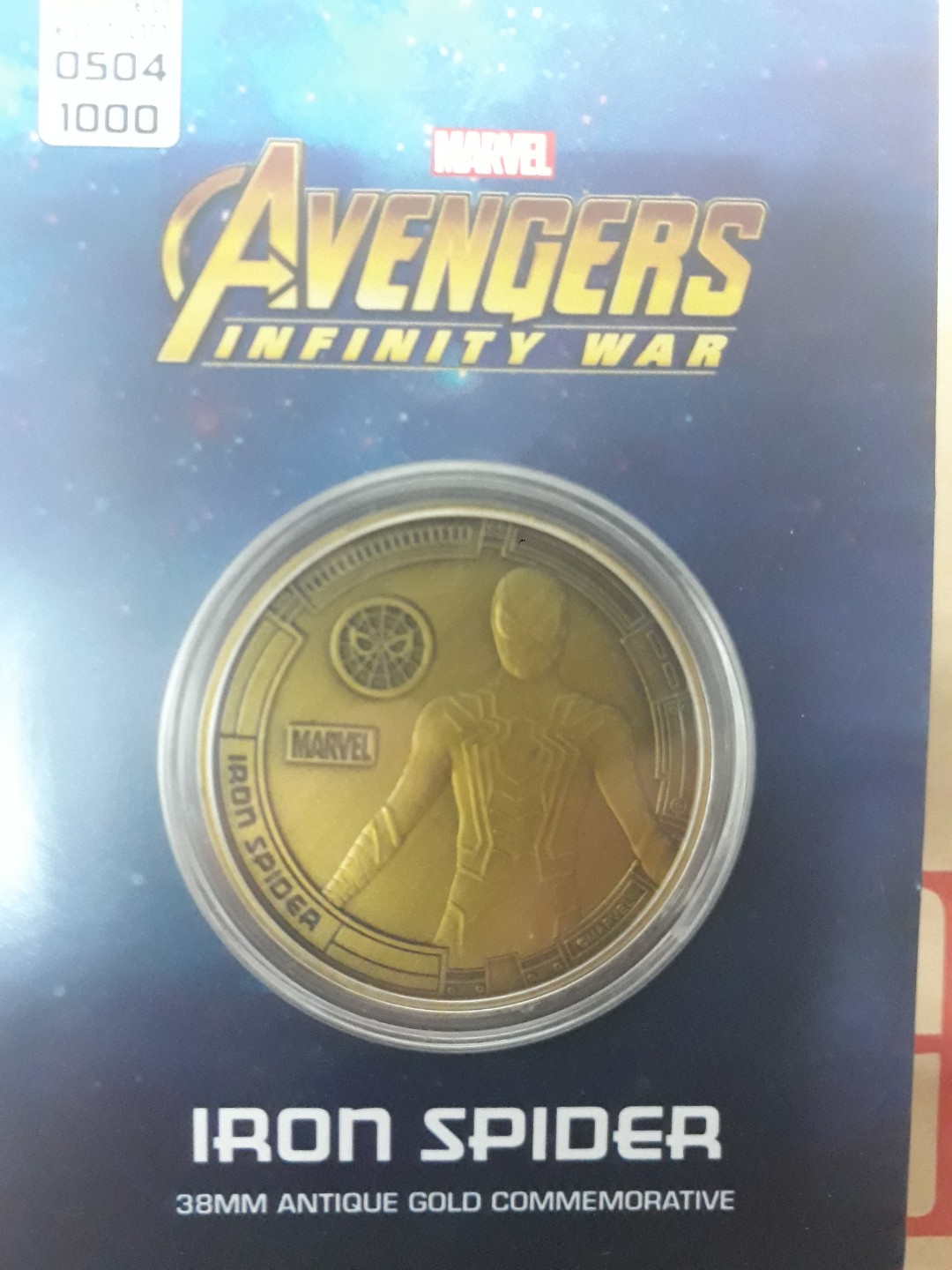 38mm Antique Gold Coin - Spiderman, Toys & Games, Others on Carousell