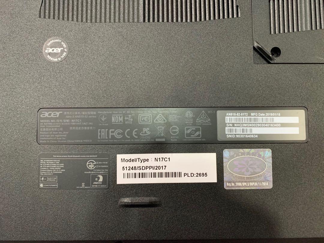 ACER Predator Nitro 5 FULLSET, Elektronik, Komputer, Laptop di Carousell