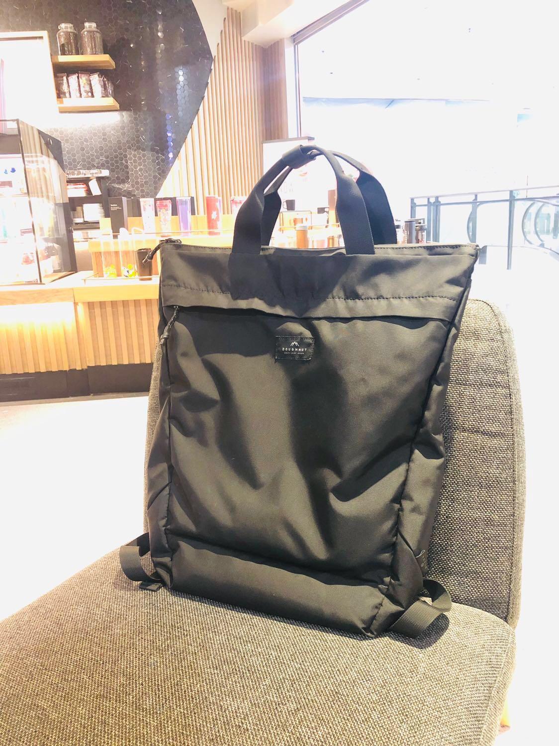 Doughnut Backpack/Tote Bag BLACK series: Modish, Men's Fashion, Bags ...