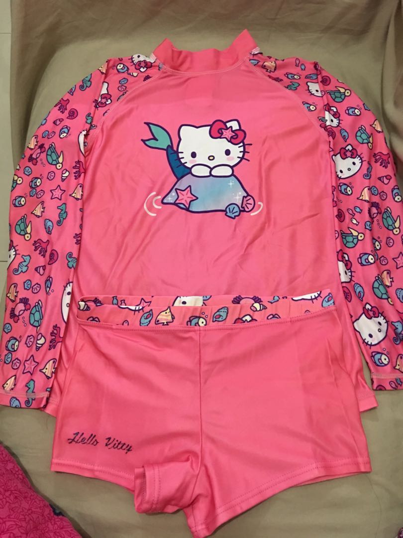 Hello kitty swimwear, Babies & Kids, Babies & Kids Fashion on Carousell