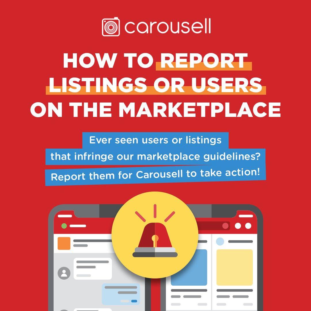 Help look out for our community!, Announcements on Carousell