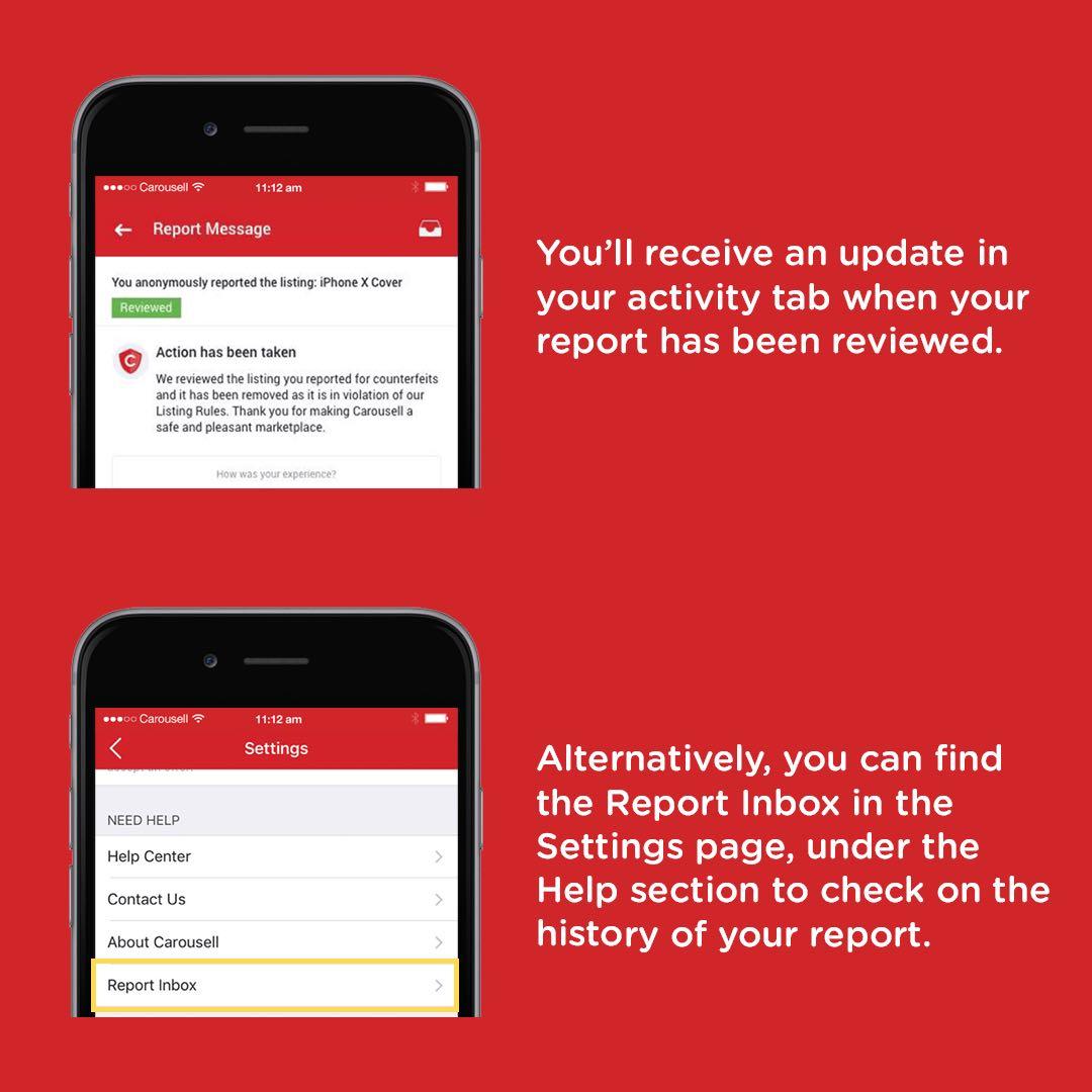 Help look out for our community!, Announcements on Carousell