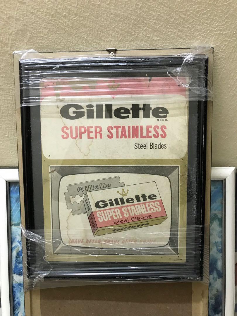 Iklan kadbod Lama Gillette Super Stainless, Furniture & Home Living ...
