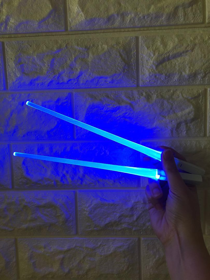 LIGHT Chopsticks / Rave Sticks BLUE, Hobbies & Toys, Memorabilia ...