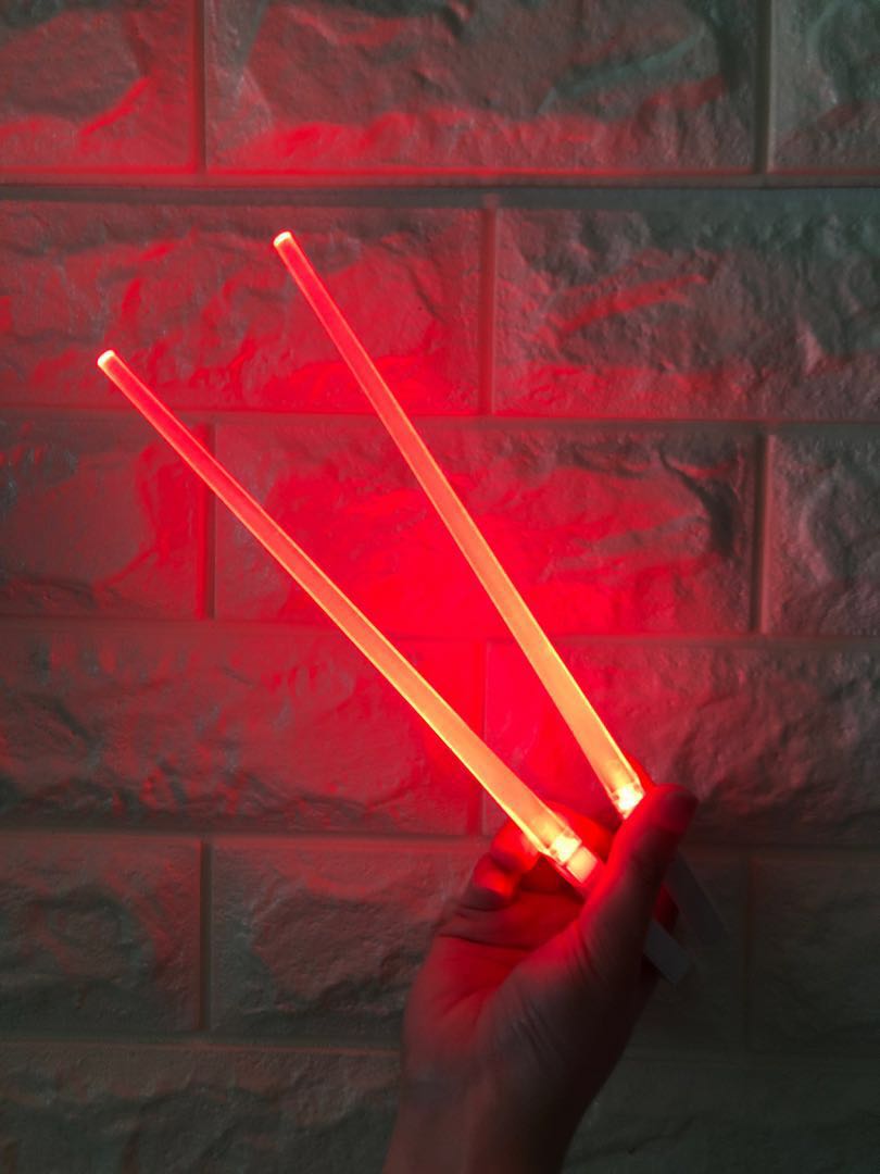 LIGHT Chopsticks / Rave Sticks RED, Hobbies & Toys, Memorabilia ...