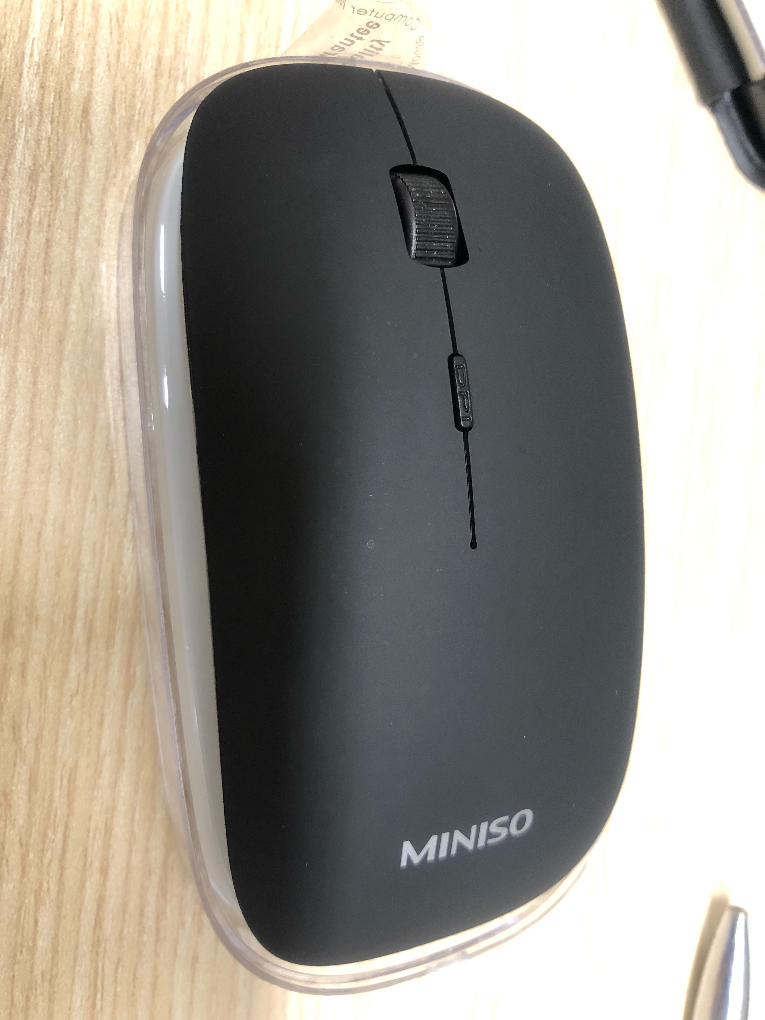 Miniso mouse -black, Computers & Tech, Parts & Accessories, Mouse ...