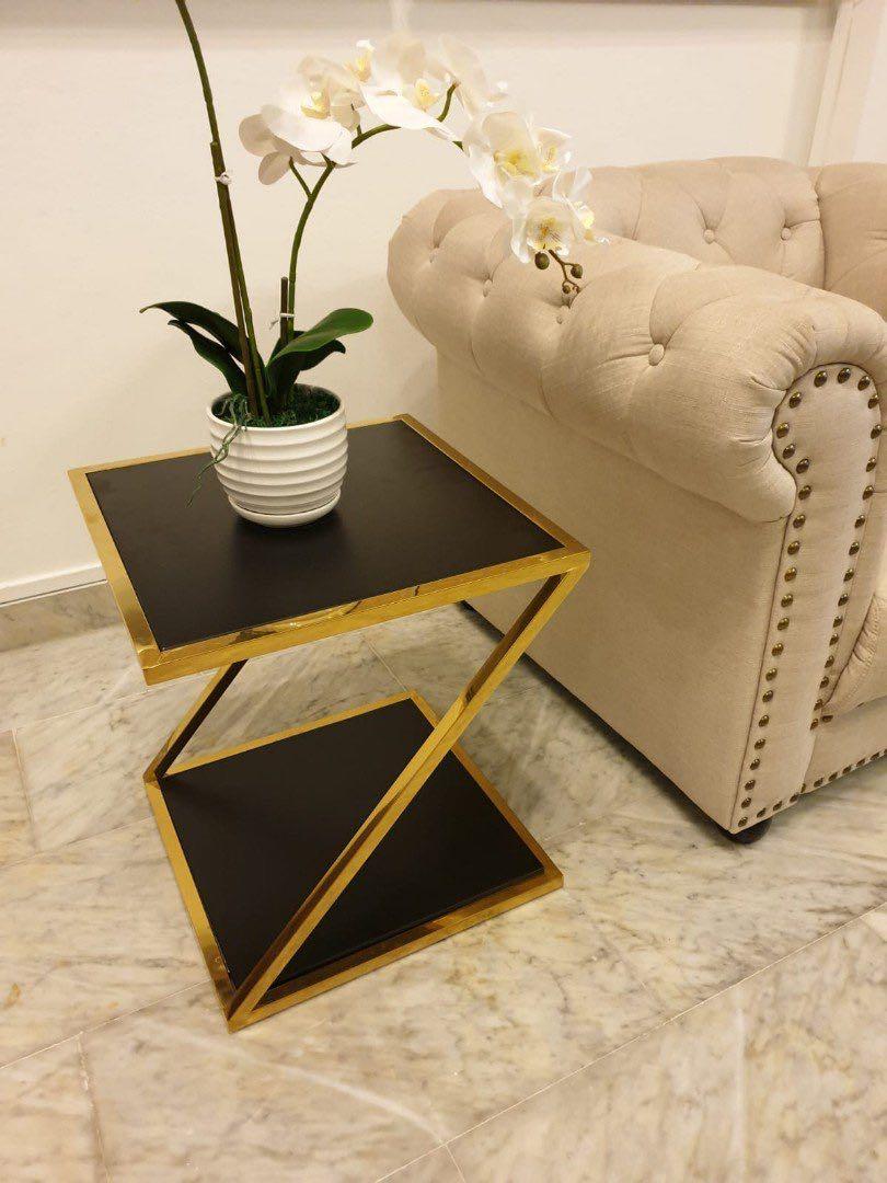 Modern luxe side table, Furniture & Home Living, Furniture, Tables ...