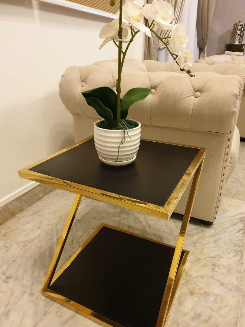 Modern luxe side table, Furniture & Home Living, Furniture, Tables ...