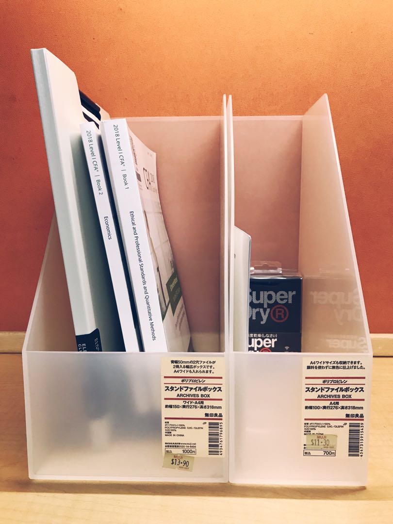 MUJI archive boxes, Hobbies & Toys, Stationery & Craft, Stationery ...