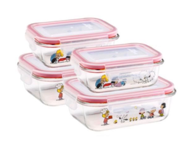 Peanuts Snoopy Pyrex Glass Food Storage Set or Containers, Furniture ...