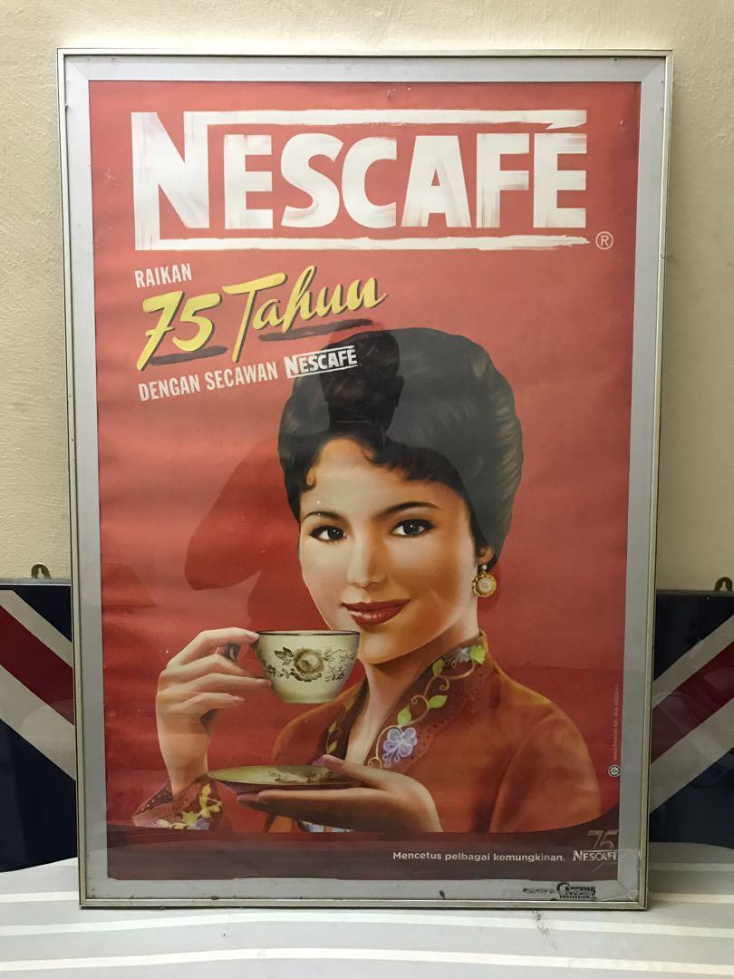 Poster Nescafe, Hobbies & Toys, Collectibles & Memorabilia, Vintage ...