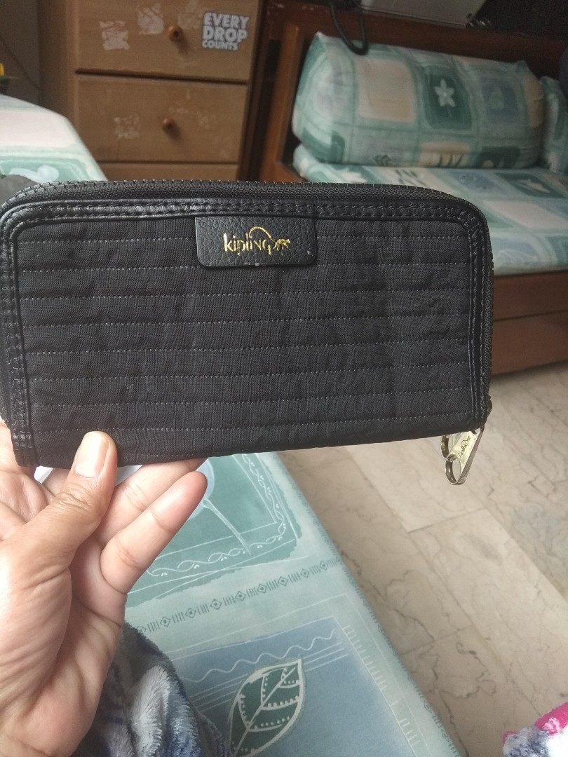Preloved Original Kipling double zip wallet, Women's Fashion, Bags ...