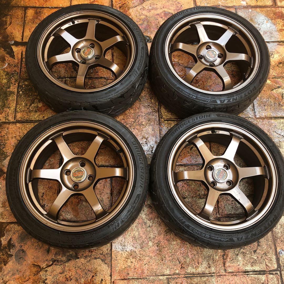 Rim TE37 17, Auto Accessories on Carousell