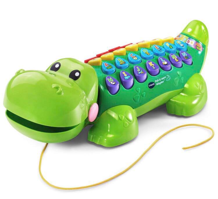 Vtech Pull and Learn Alphabet Alligator Toy, Babies & Kids, Infant ...