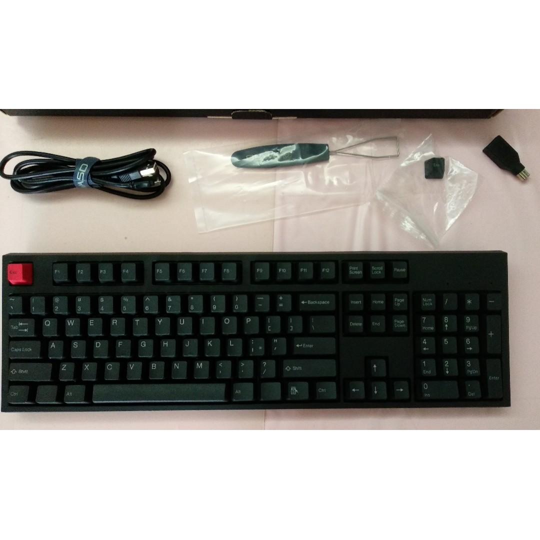 WASD V2 104-Key Doubleshot PBT Black/Slate Mechanical Keyboard (Cherry ...