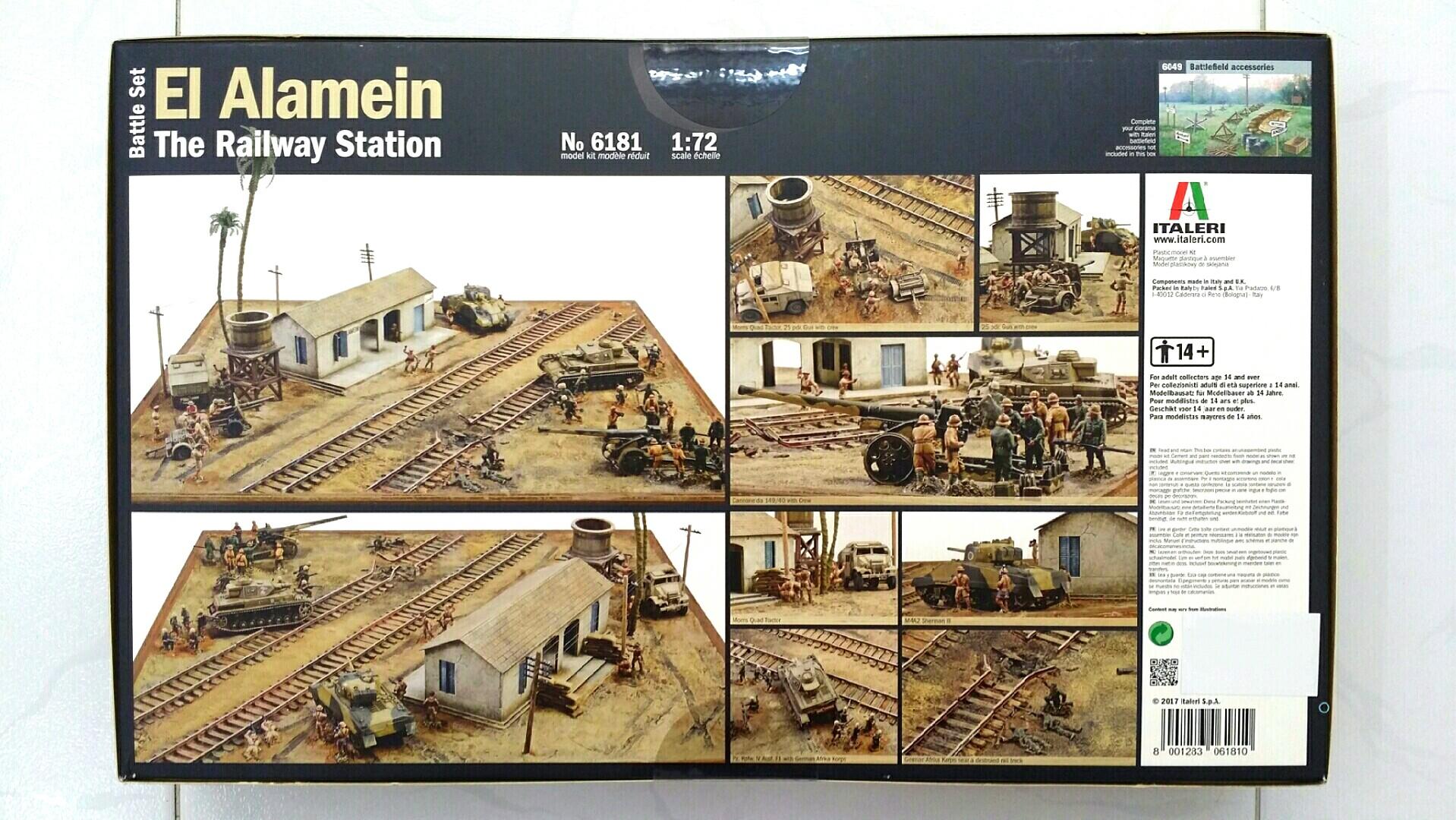1/72 Italeri El Alamein: The Railway Station Battle Set #6181 - Rare ...