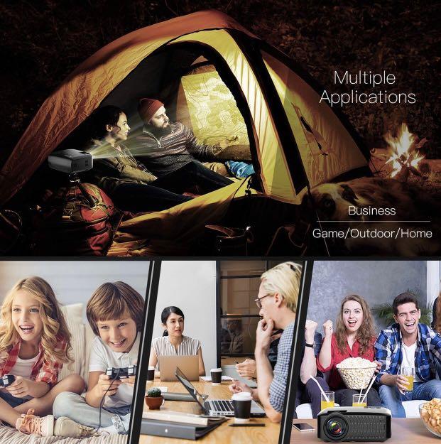 ABOX A2 3000 Lumens Home Theater Projector, TV & Home Appliances, TV ...