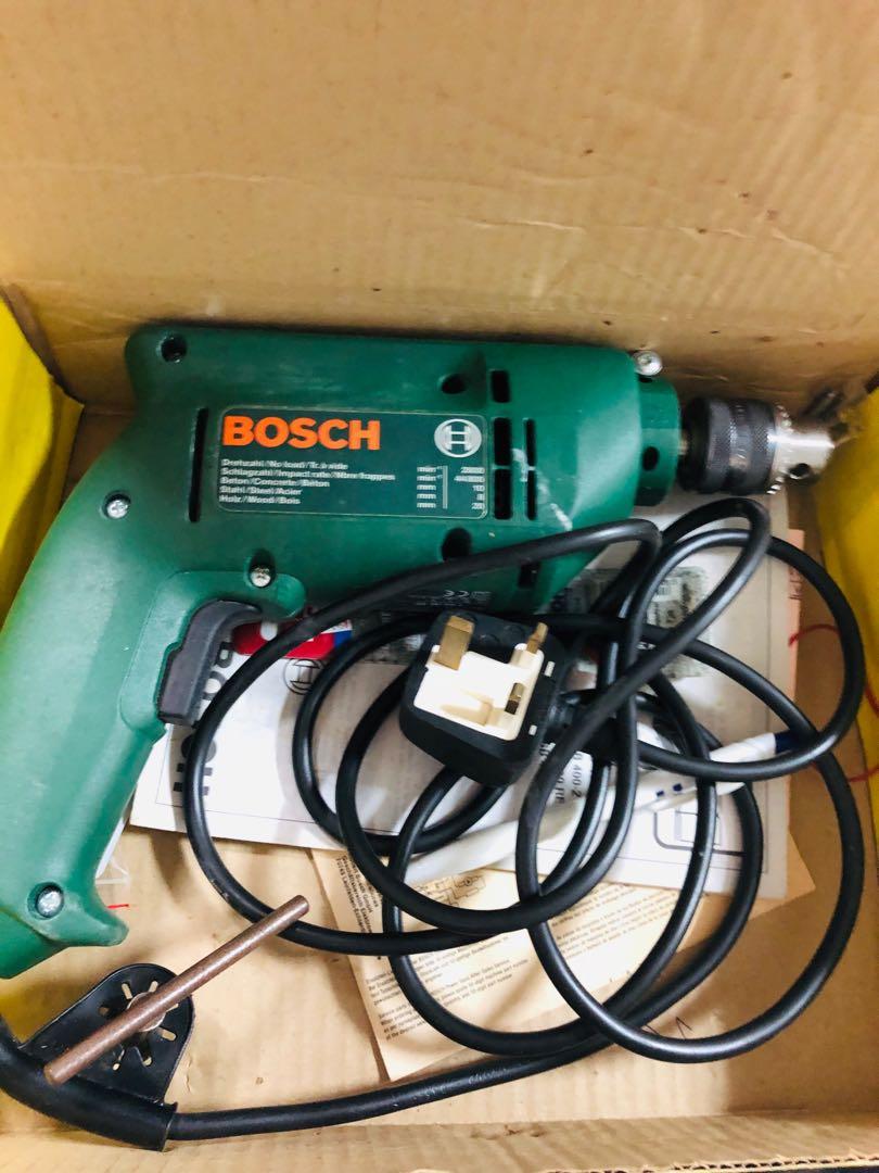 Bosch PSB 400 hammer drill, Furniture & Home Living, Home Improvement ...