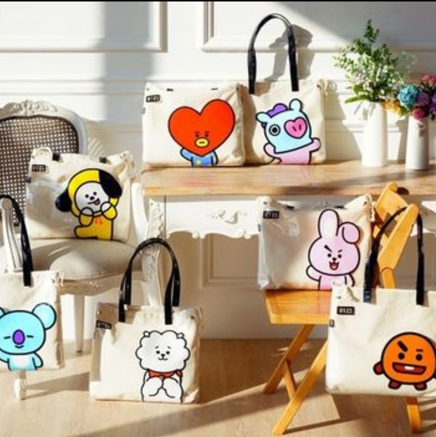 BT21 CLEAR TOTE BAG, Hobbies & Toys, Memorabilia & Collectibles, K-Wave ...
