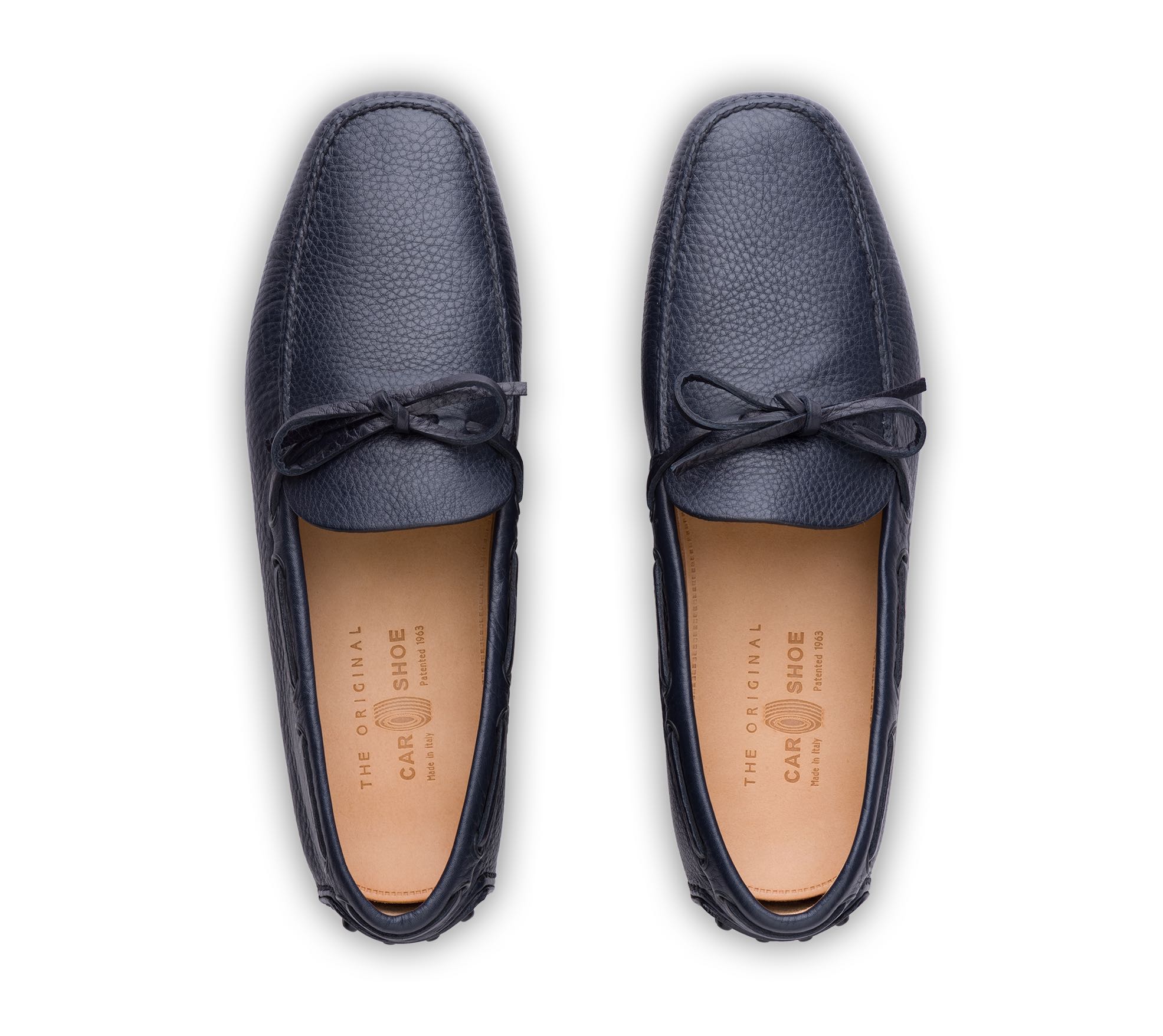 Car Shoe Pebbled Leather Driving Loafers, Men's Fashion, Footwear ...