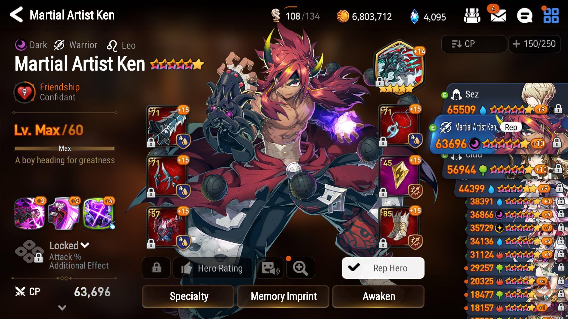 Cheap RARE Asia Epic Seven ML KEN +DIENE+C.Armin+Kise+A Coli+Tenebria ...