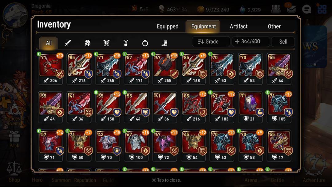 Cheap RARE Asia Epic Seven ML KEN +DIENE+C.Armin+Kise+A Coli+Tenebria ...