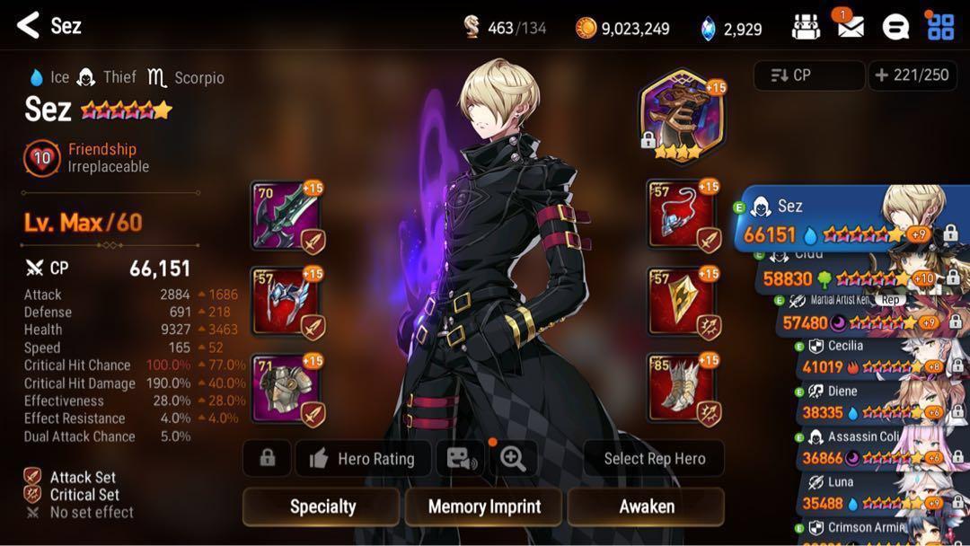 Cheap RARE Asia Epic Seven ML KEN +DIENE+C.Armin+Kise+A Coli+Tenebria ...