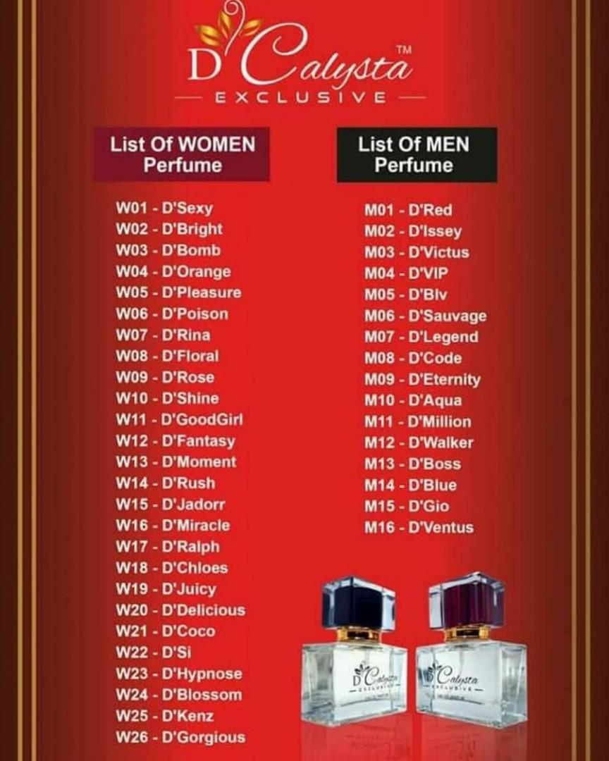 Dcalysta Exclusive Perfume, Beauty & Personal Care, Fragrance ...