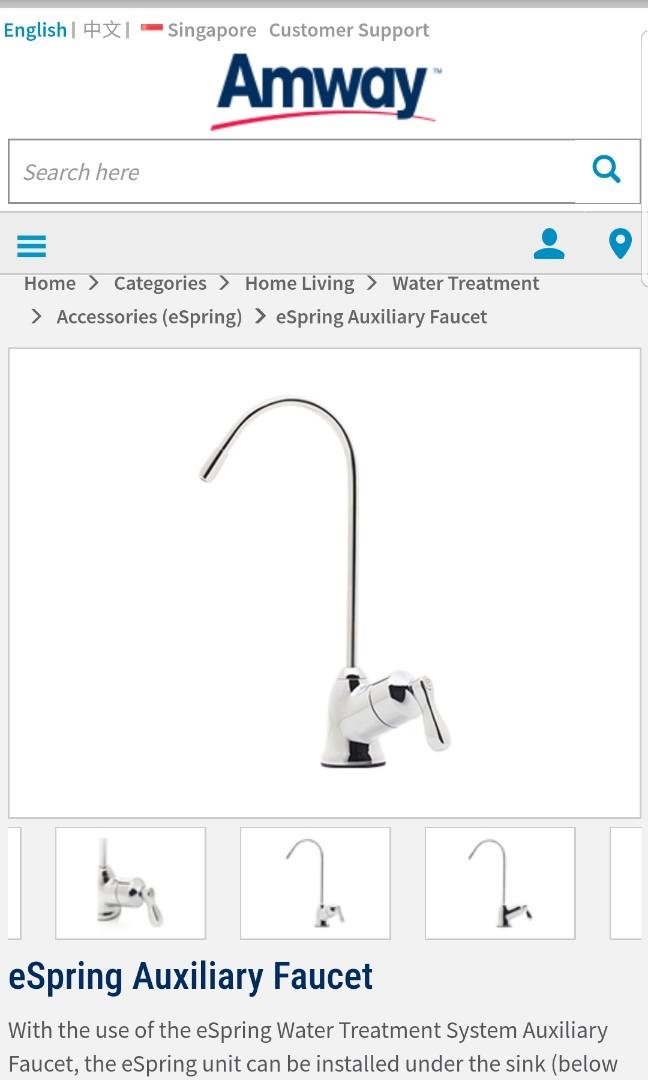 Amway Espring Water Faucet / Tap, TV & Home Appliances, Kitchen ...