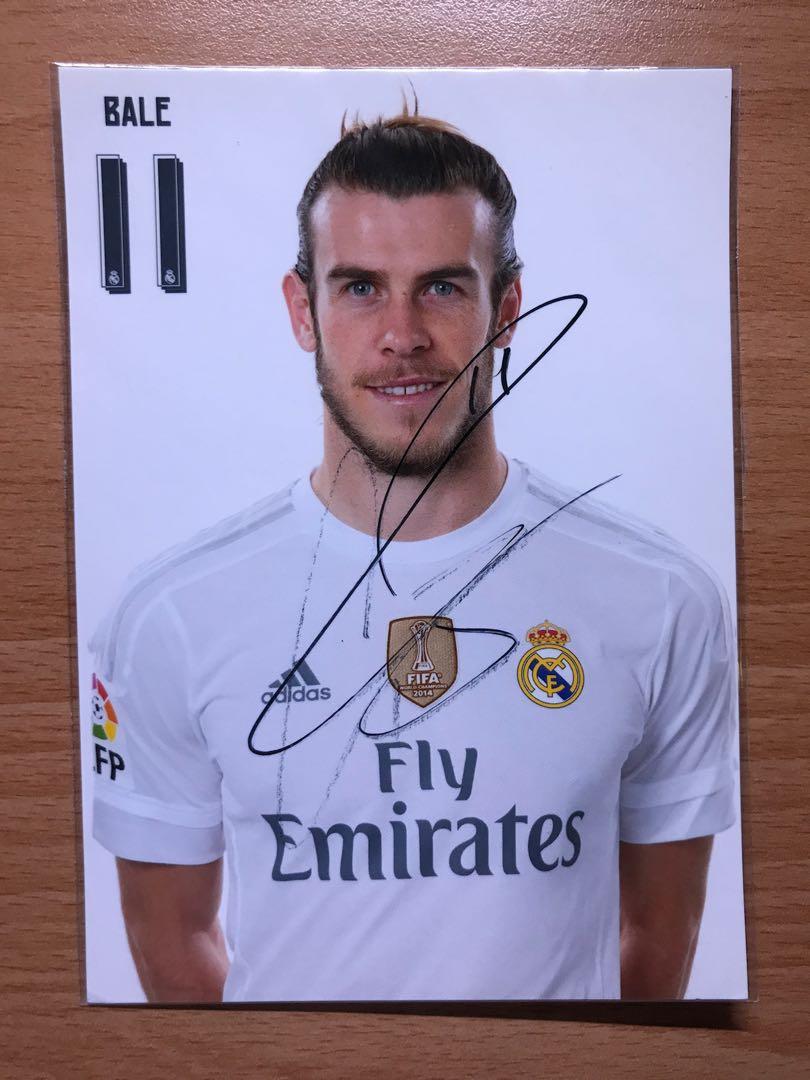 Gareth Bale Signed Official Real Madrid Card, Sports, Sports & Games ...