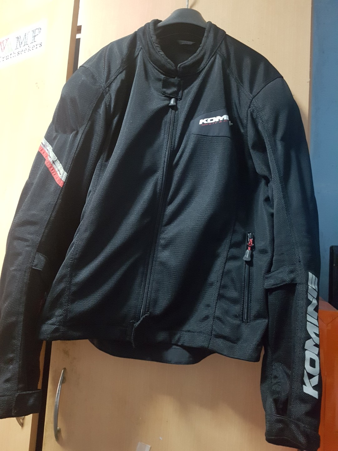 Komine mesh jacket with full protection, Motorcycles, Motorcycle Apparel on Carousell