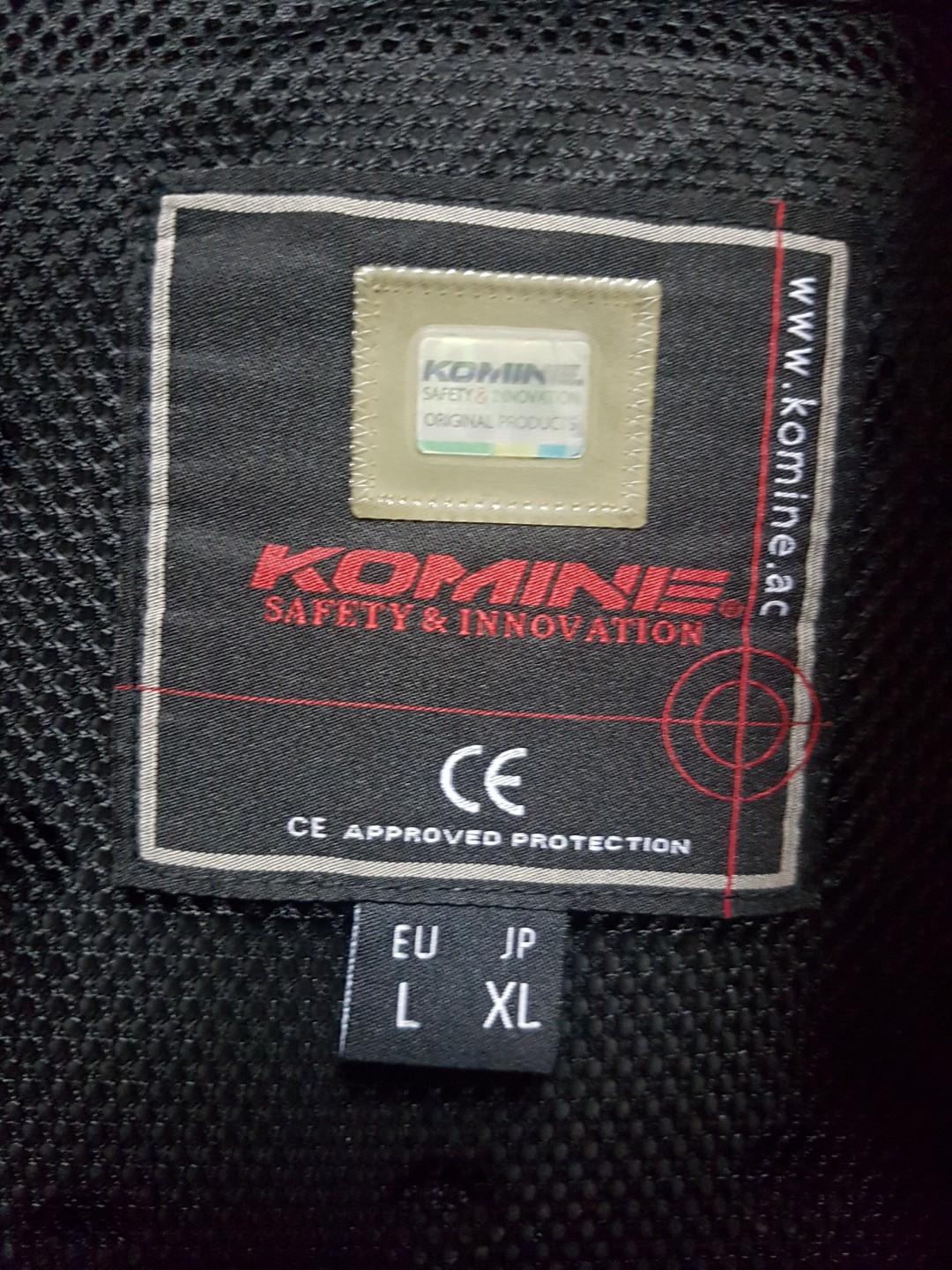 Komine mesh jacket with full protection, Motorcycles, Motorcycle Apparel on Carousell