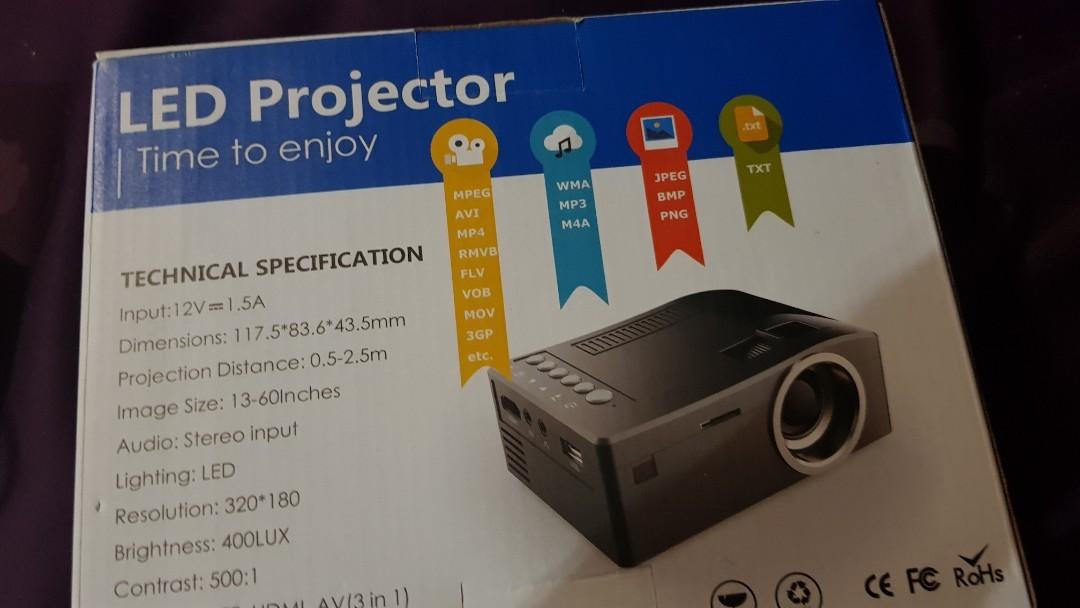 LED MINI PROJECTOR by Time To Enjoy, TV & Home Appliances, TV ...