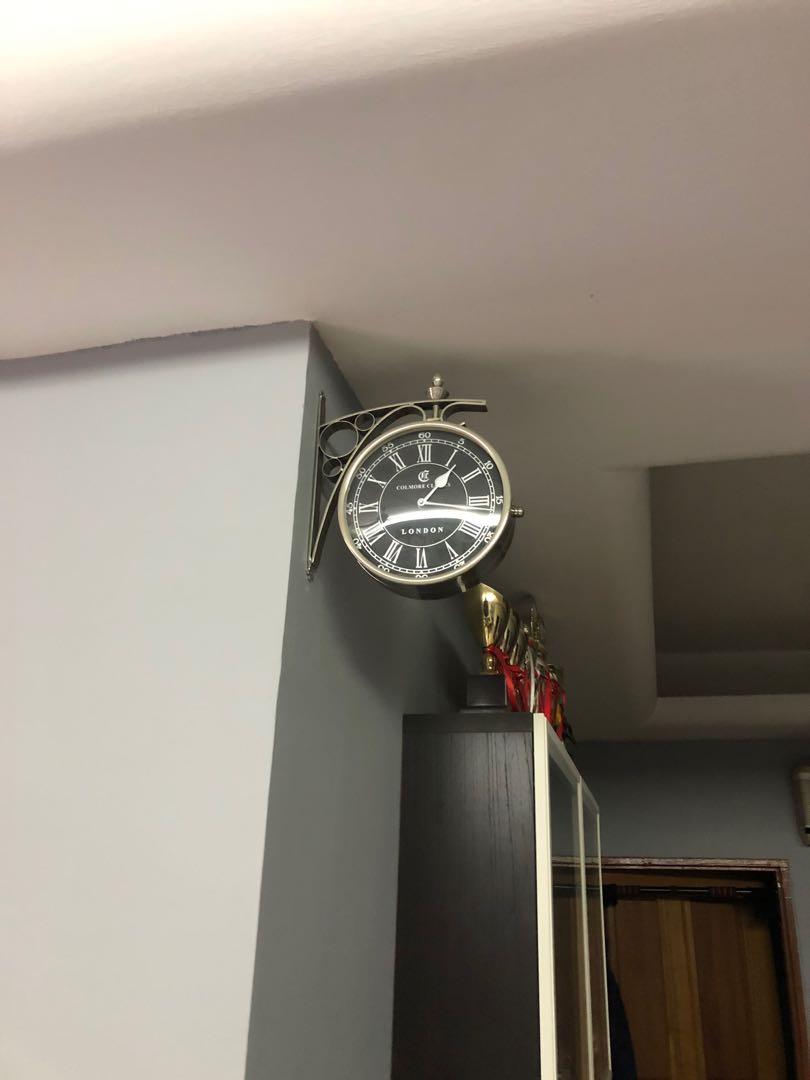 London Colmore wall clock 8 inch dia , Furniture & Home Living, Home ...