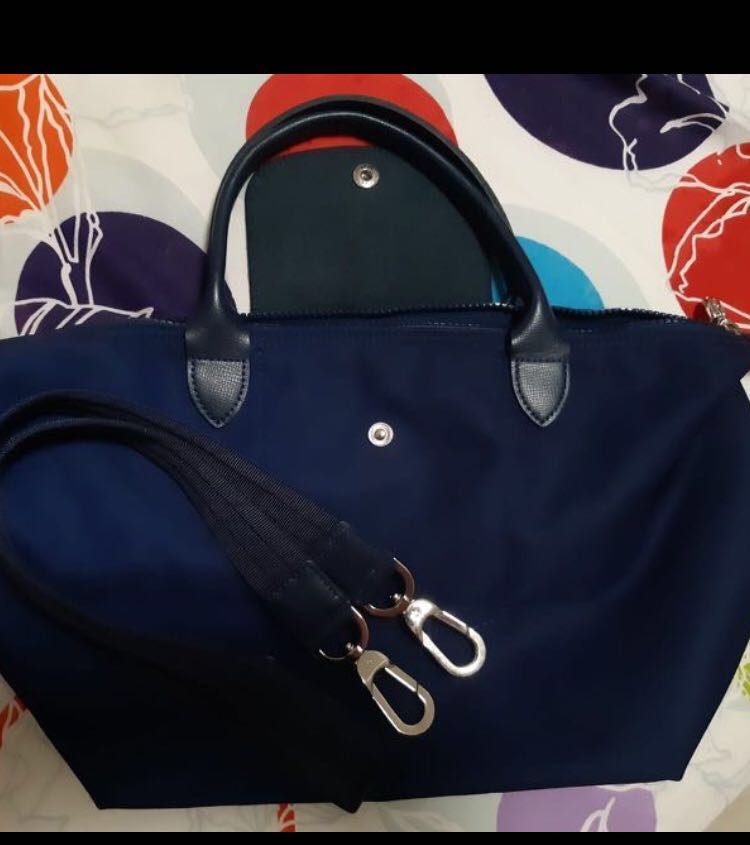 Longchamp Authentic Neon Blue, Women's Fashion, Bags & Wallets, Purses ...
