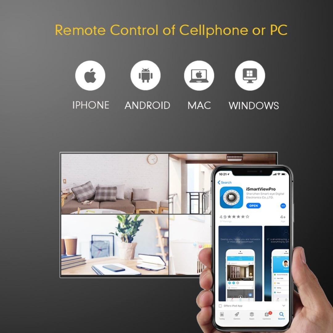 Mibao Security Camera IP Camera 1080P WiFi Surveillance System with HD ...