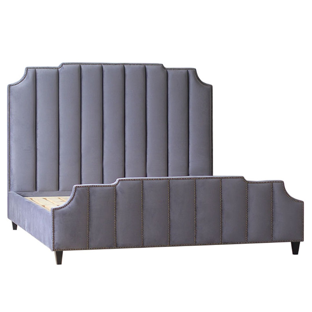 Modern luxury High back bedframe, Furniture & Home Living, Furniture ...