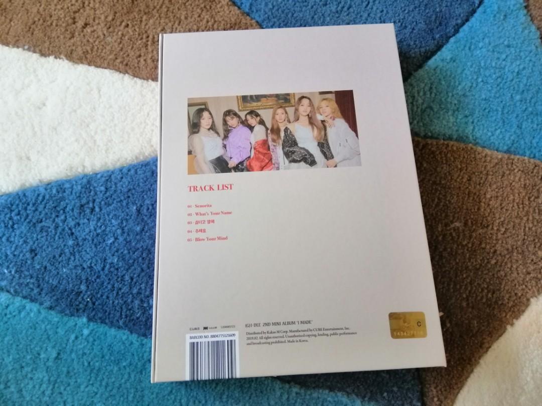Mwave gidle (g) i-dle I made autographed signed album, Hobbies & Toys ...