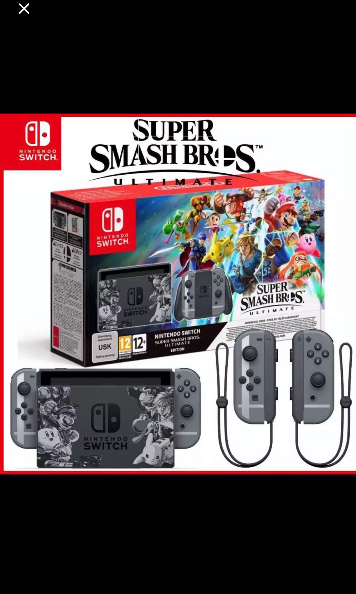 Nintendo switch limited edition SSBU, Video Gaming, Video Games ...