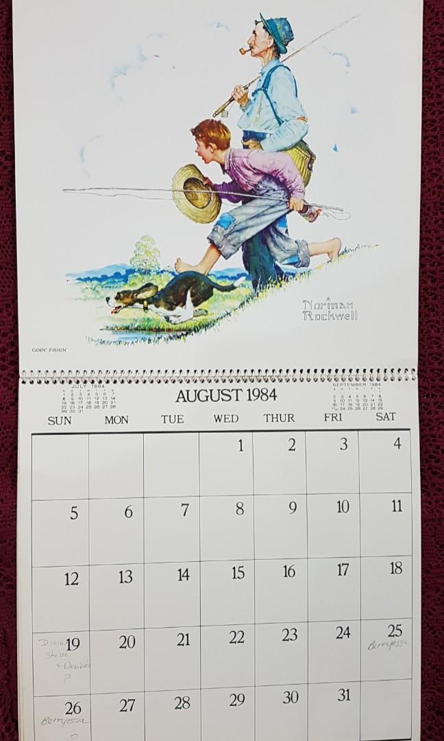 Norman Rockwell Collectible Calendar, Hobbies & Toys, Memorabilia ...