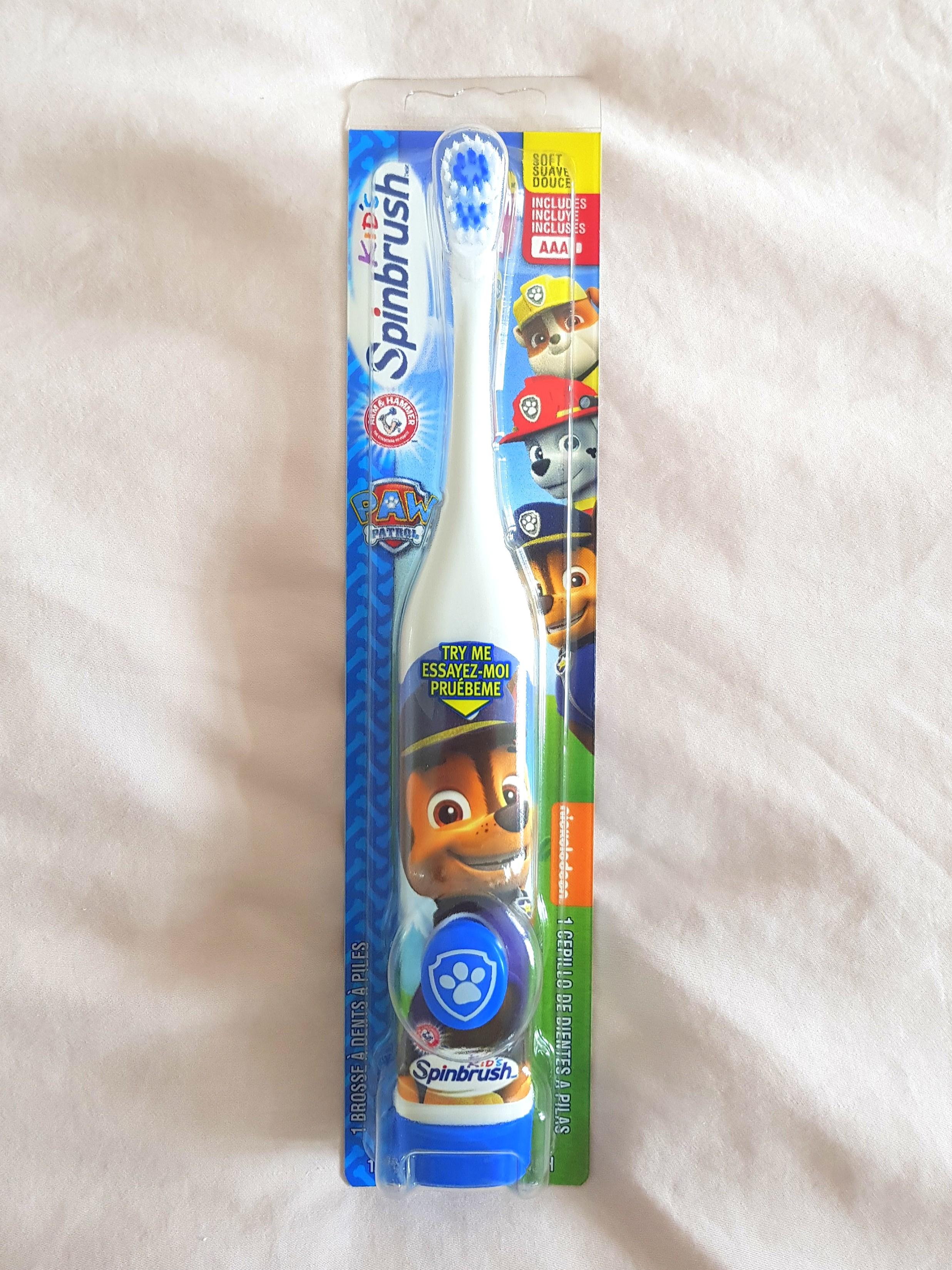 PAW PATROL Kids Electric Toothbrush Set - Chase w Fluoride Free ...