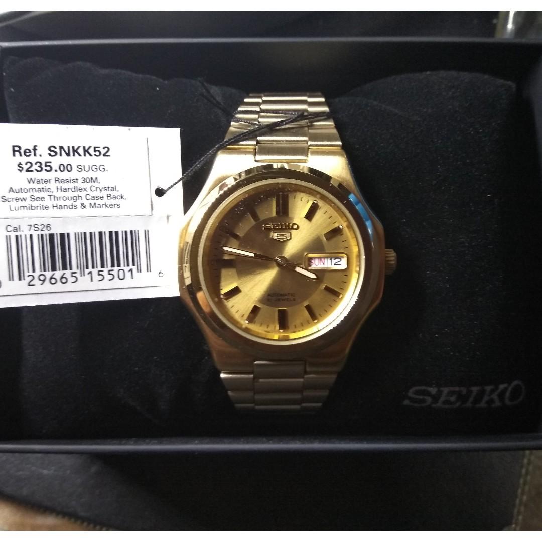 Seiko SNKK52 Nautilus Type New Full Set, Luxury, Watches on Carousell