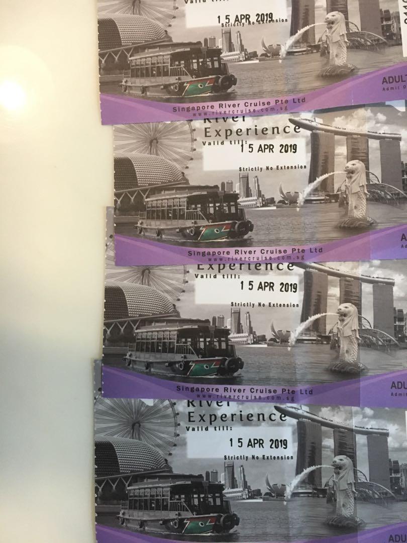 Singapore river cruise ticket, Everything Else on Carousell