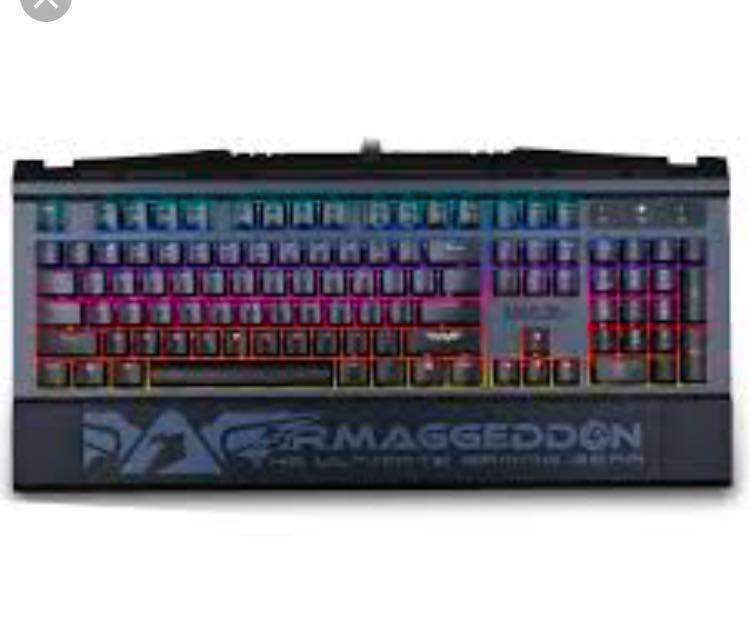 Armageddon multibacklit Psychraptor keyboard 9c, Video Gaming, Gaming ...