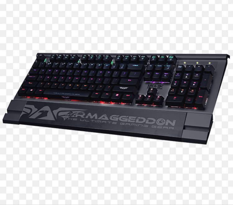 Armageddon multibacklit Psychraptor keyboard 9c, Video Gaming, Gaming ...