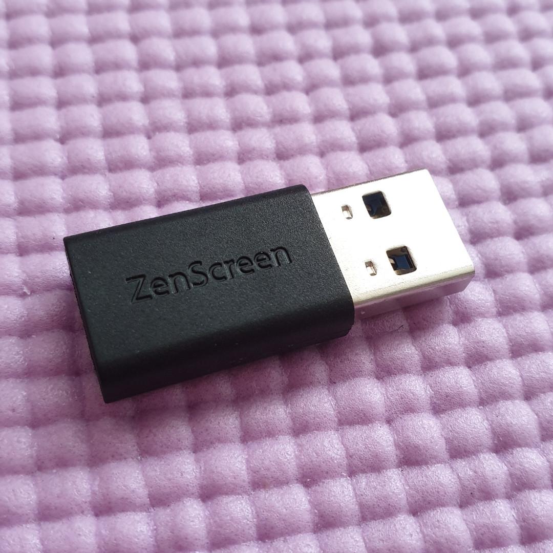 ASUS Zenscreen Female USB C to Male USB A Adapter, Computers & Tech ...