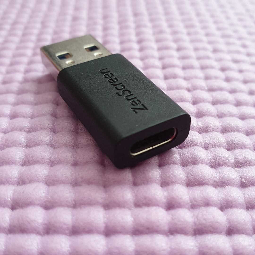 ASUS Zenscreen Female USB C to Male USB A Adapter, Computers & Tech ...