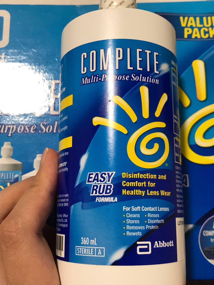 Complete contact lens solution #ENDGAMEYourExcess, Beauty & Personal ...