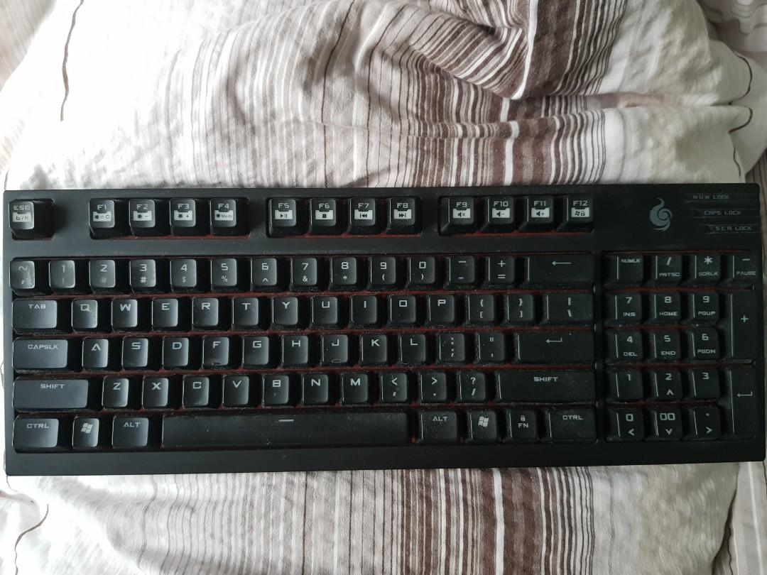 Coolermaster CM Storm Quickfire TK Mechanical Keyboard Red Switches ...