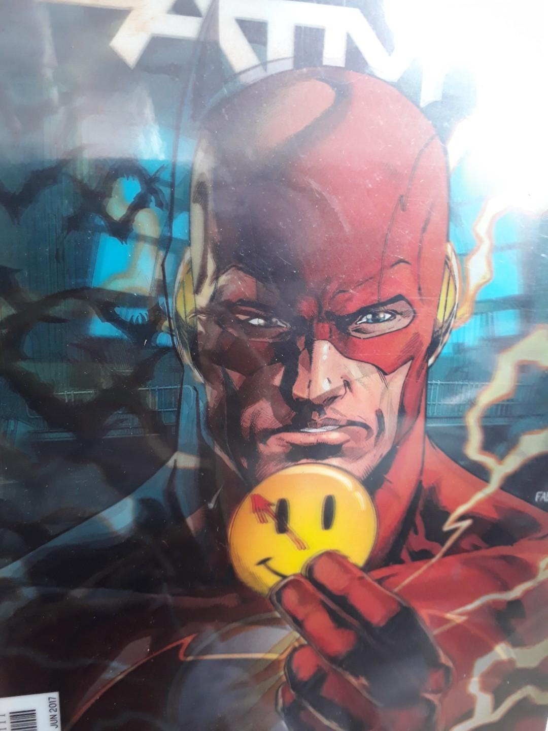 Dc comics Batman flash button lenticular covers 1 - 4, Hobbies & Toys ...